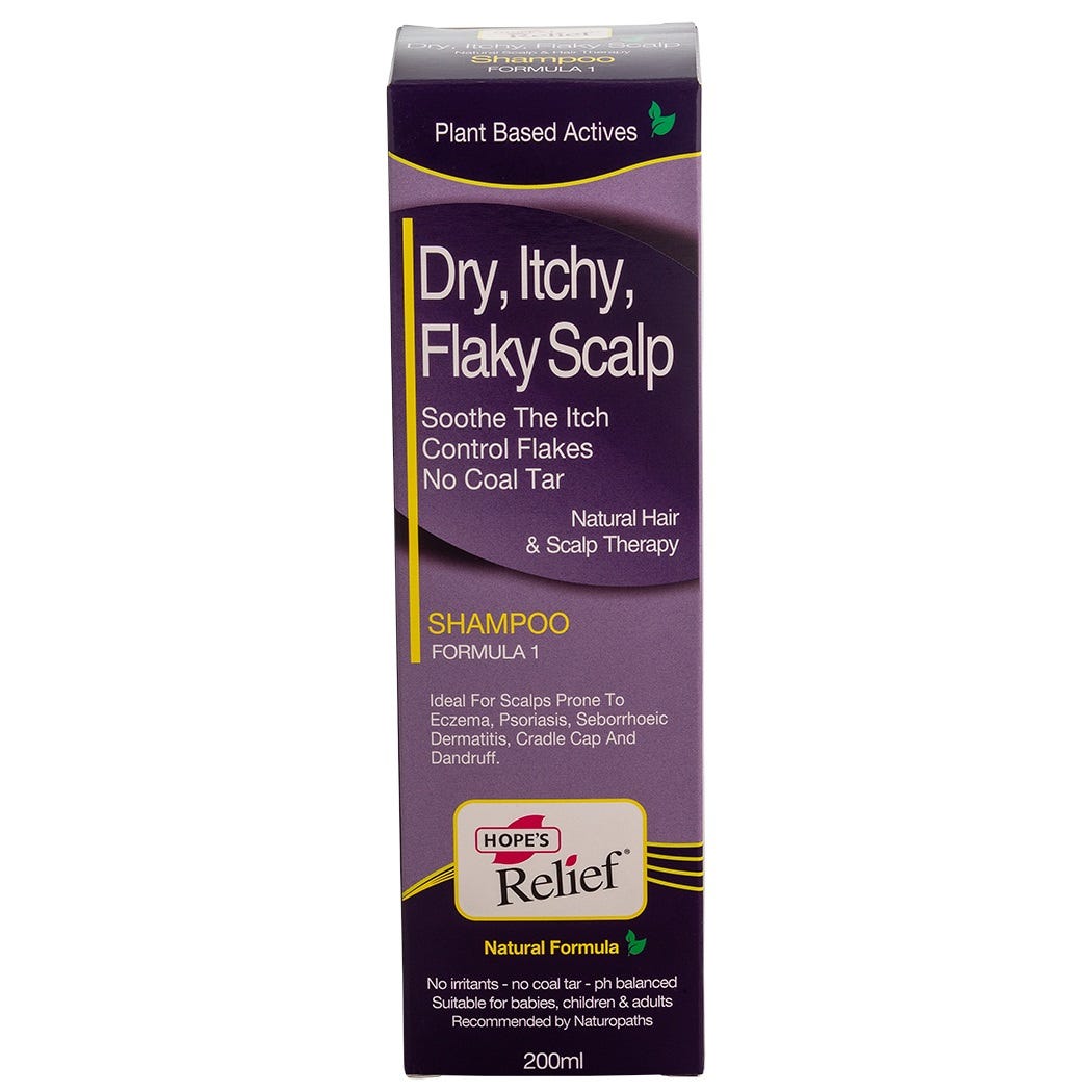 Hope's Relief Shampoo - Natural Solution for Dry, Itchy Scalp and Skin ...