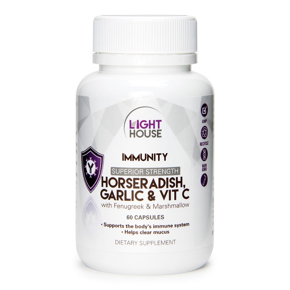 Buy Lighthouse Horseradish, Garlic & Vit C | Health 2000 NZ